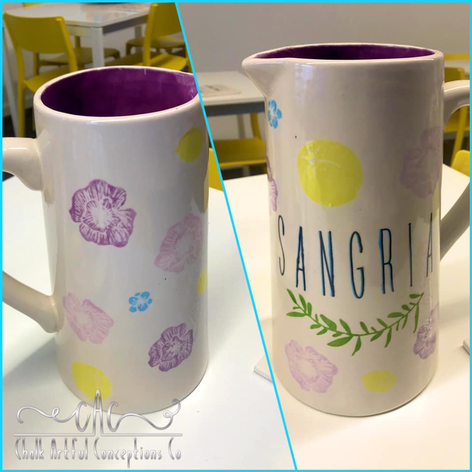 Chalk a Pitcher & Stemless Wine Glasses | Visit Crawford County, PA