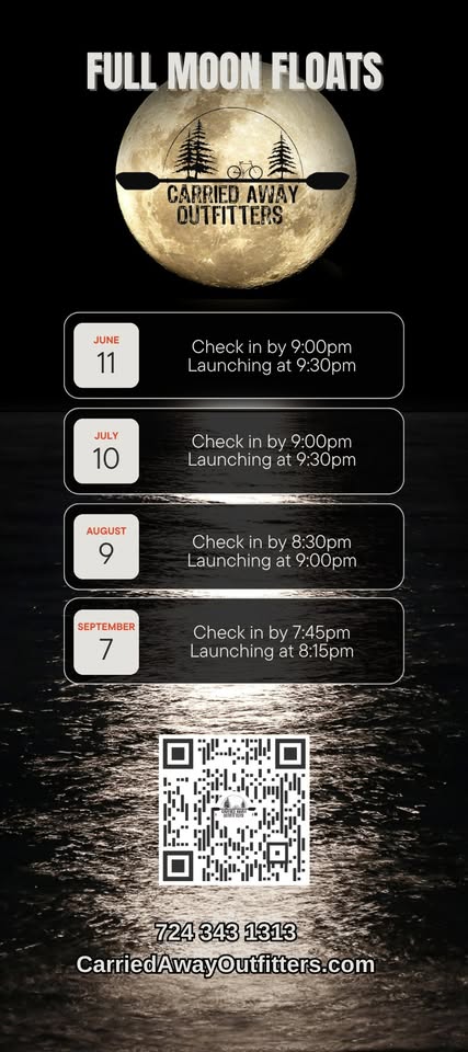 Full Moon Kayak Floats | Visit Crawford County, PA