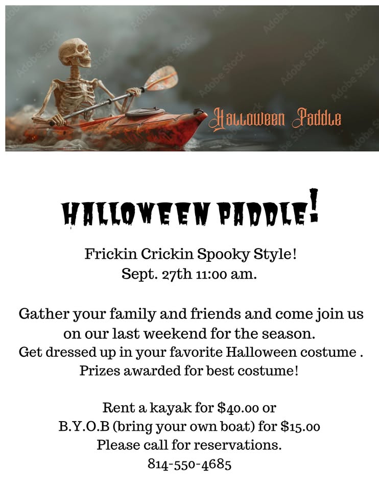Halloween Paddle | Visit Crawford County, PA
