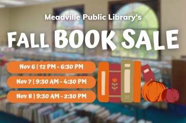 Meadville Public Library Annual Fall Used Book Sale | Visit Crawford ...