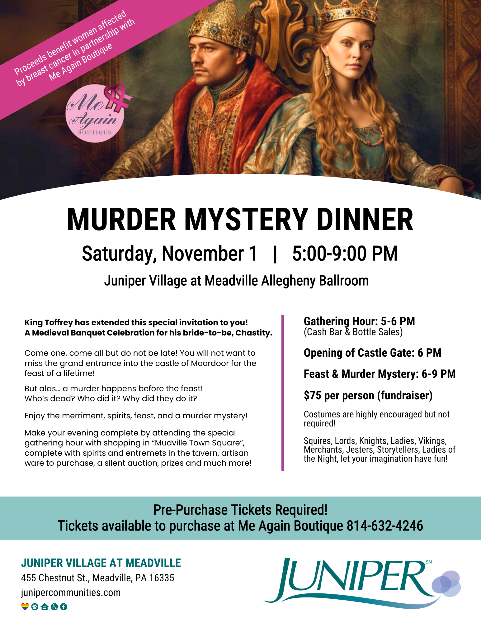 Murder Mystery Dinner at Juniper Village – A Night of Feasting, Fun ...